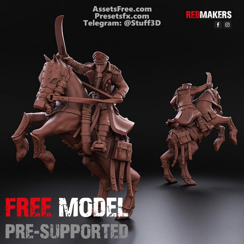 Death Squad – Mounted Commissar of the Imperial Force » 3D print model ...