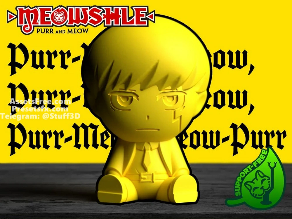 Mash Burnedead Chibi Figure » Free High-Quality Models | AssetsFree.com