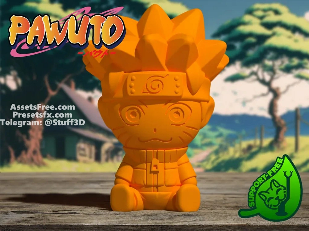 Naruto Uzumaki Chibi Figure » 3D print model Download free