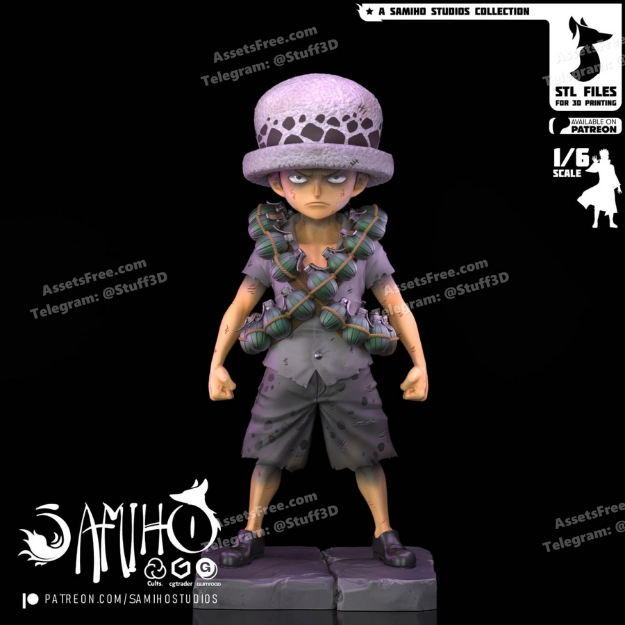 Kid Trafalgar Law » Free High-Quality Models | AssetsFree.com