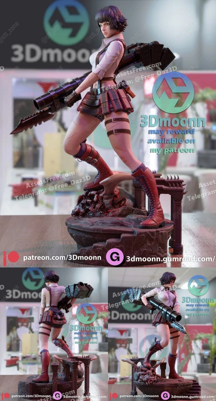 Lady Devil may cry 3 » Free High-Quality Models | AssetsFree.com