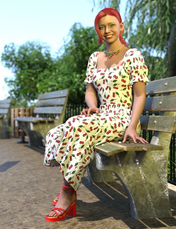 dForce Meadow Muse Outfit for Genesis 9 and Genesis 8 Female » Free ...