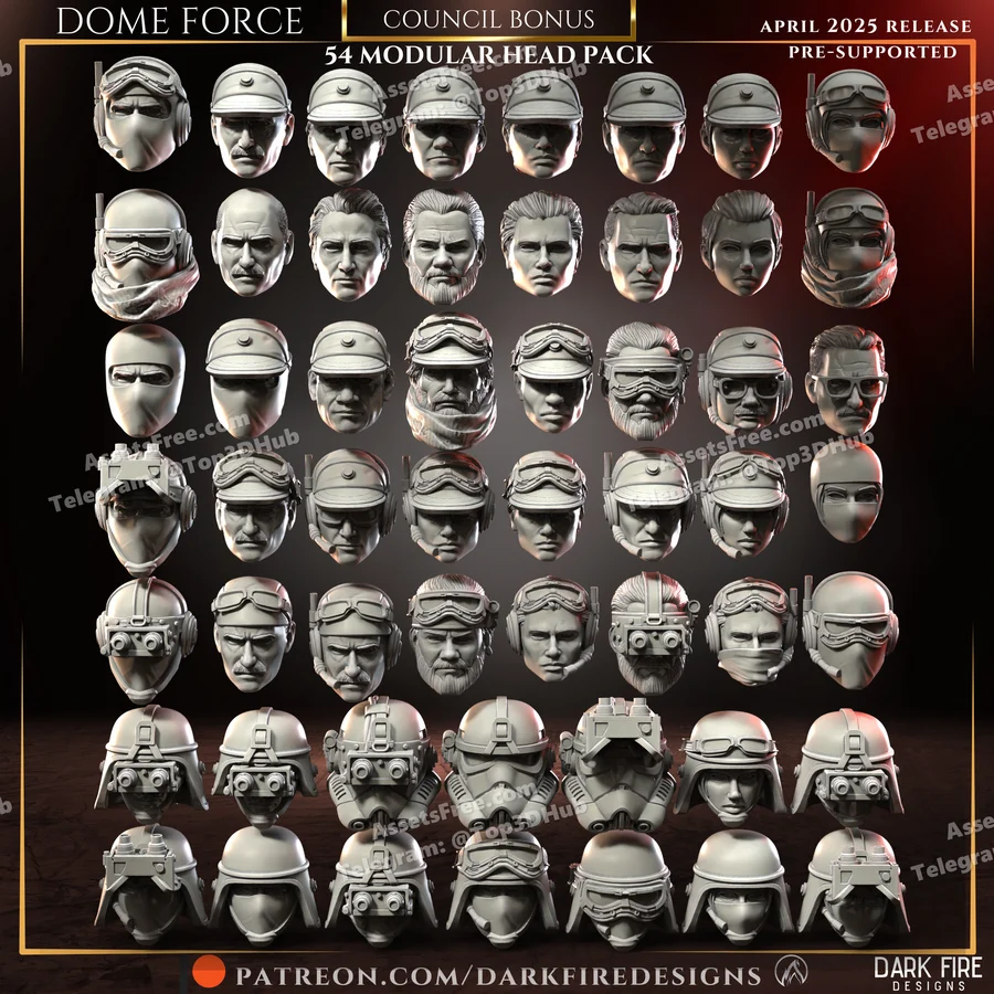 DOME Force Heads - Star Wars » Free High-Quality Models | AssetsFree.com