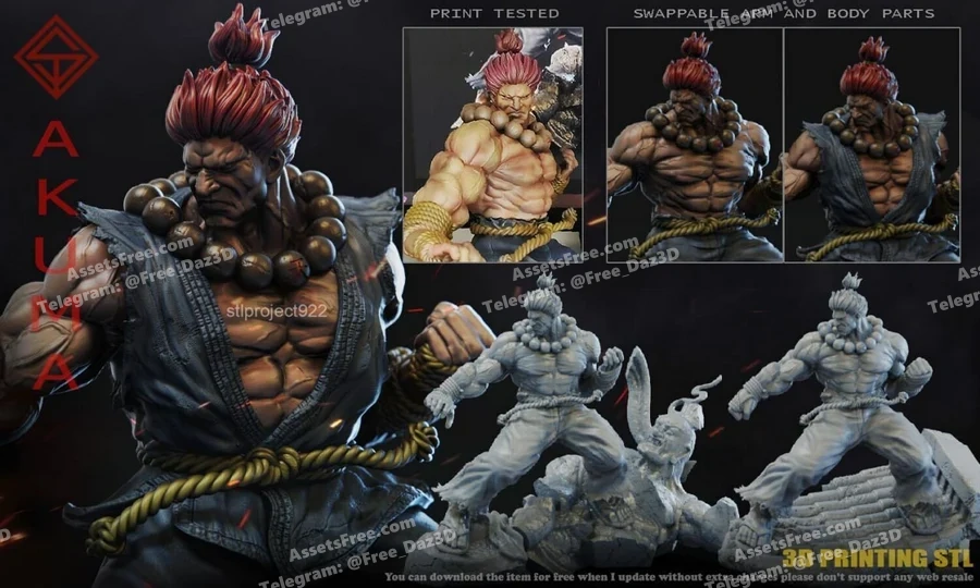 Street Fighter - Akuma » Free High-Quality Models | AssetsFree.com