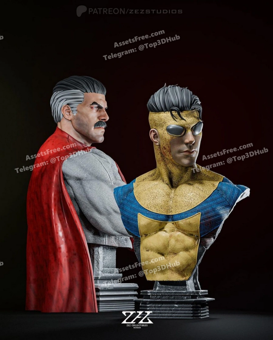 Invincible Bust » Free High-Quality Models | AssetsFree.com