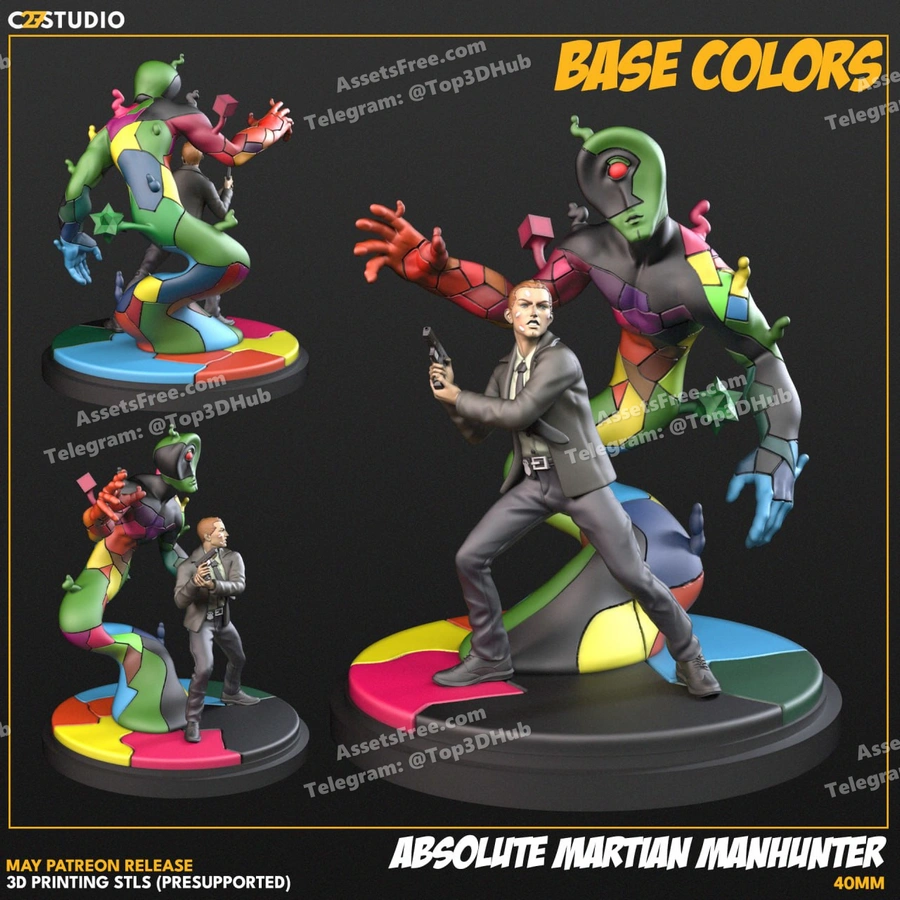 Martian Manhunter 3D Model » Free High-Quality Models | AssetsFree.com