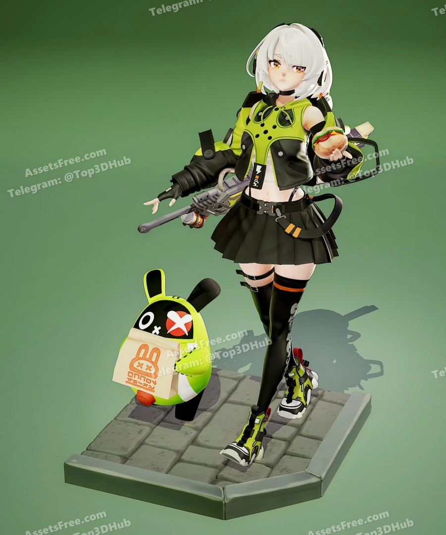 Zenless Zone Zero Anby Demara » Free High-Quality Models | AssetsFree.com