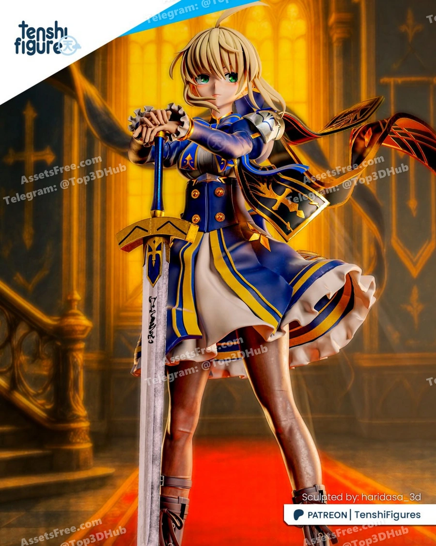 Fate Saber » Free High-Quality Models | AssetsFree.com