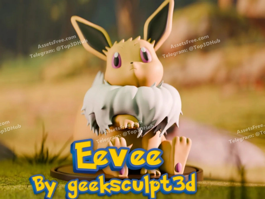 Eevee Pokemon Figurine » Free High-Quality Models | AssetsFree.com