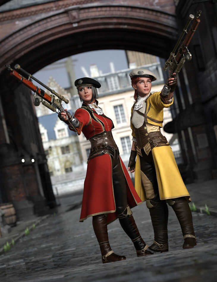 dForce City Enforcers Outfit Texture Add-On » Free High-Quality Models ...