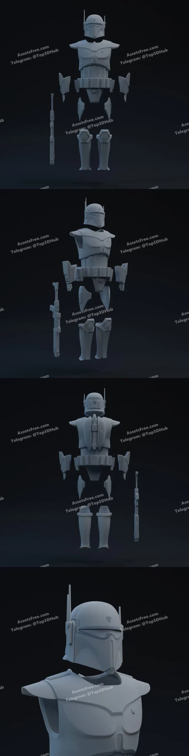 Mandalorian Super Commando Kit » Free High-Quality Models | AssetsFree.com