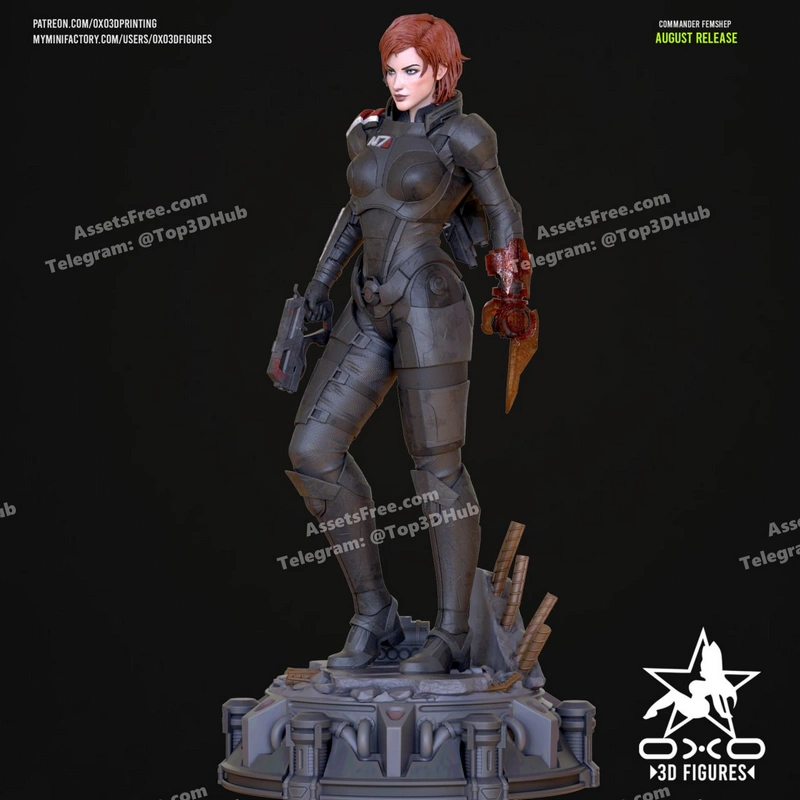 Comandante Shepard Female » Free High-Quality Models | AssetsFree.com