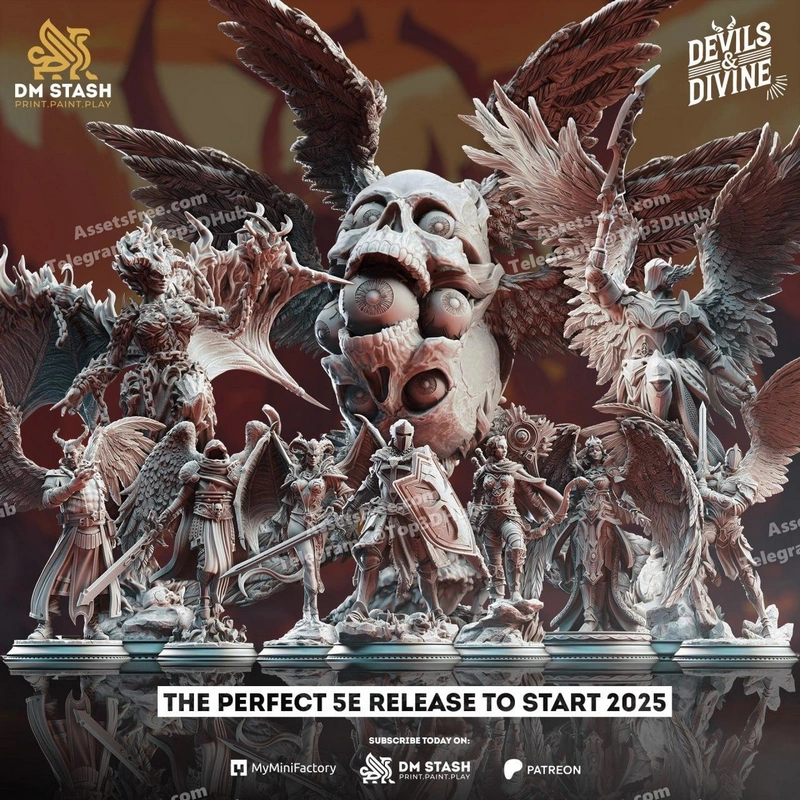 Devils & Divine 3D Model » Free High-Quality Models | AssetsFree.com