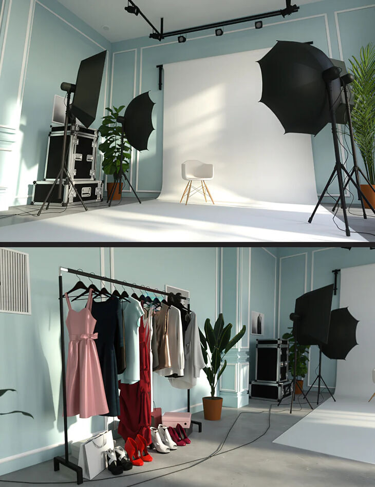 Fashion show Photoshoot Studio » Free High-Quality Models | AssetsFree.com