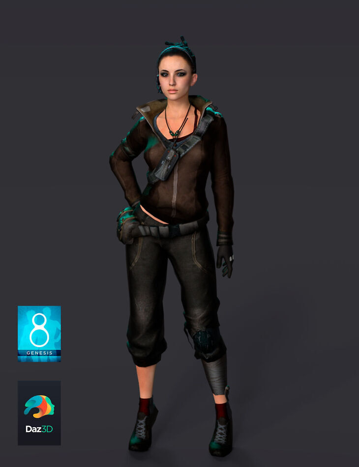 Jade Aldemir Dying Light for Genesis 8 Female » Free High-Quality ...