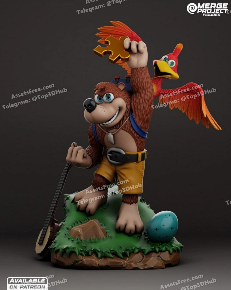 Banjoo and Kazooie » Free High-Quality Models | AssetsFree.com