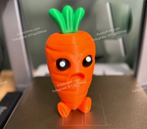 Crazed Carrot Container » Free High-Quality Models | AssetsFree.com