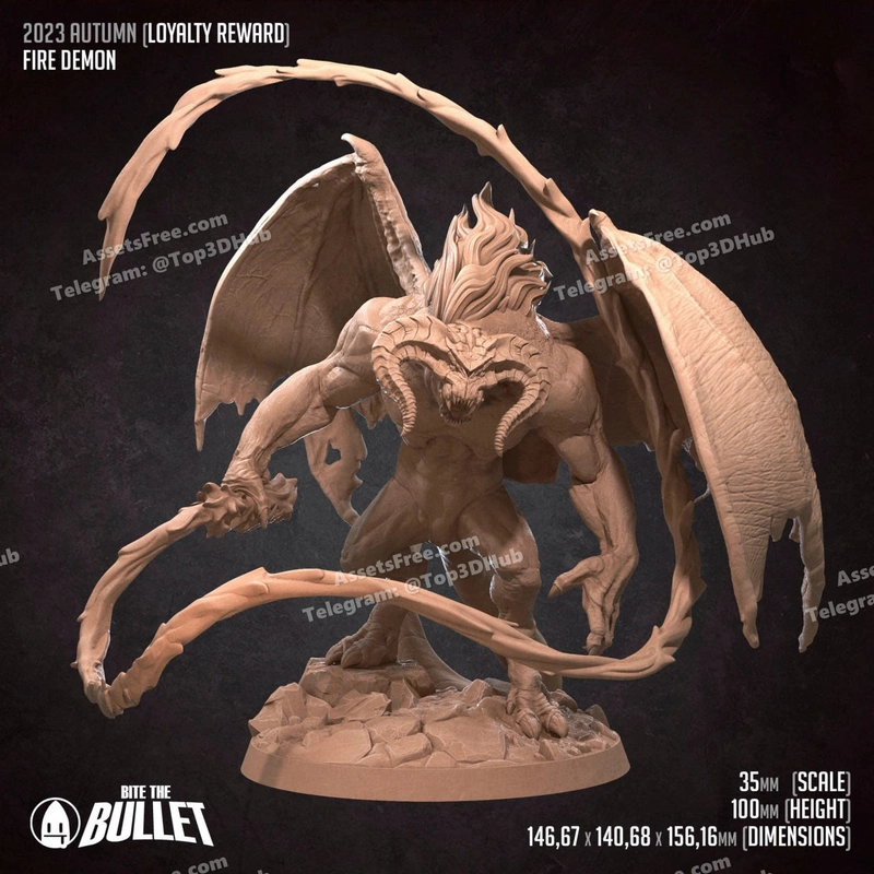 Fire Demon » Free High-Quality Models | AssetsFree.com