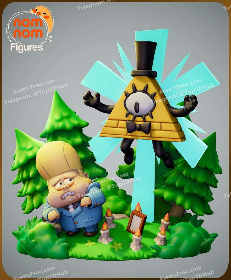 Chibi Bill Cypher Gravity Falls » Free High-Quality Models | AssetsFree.com