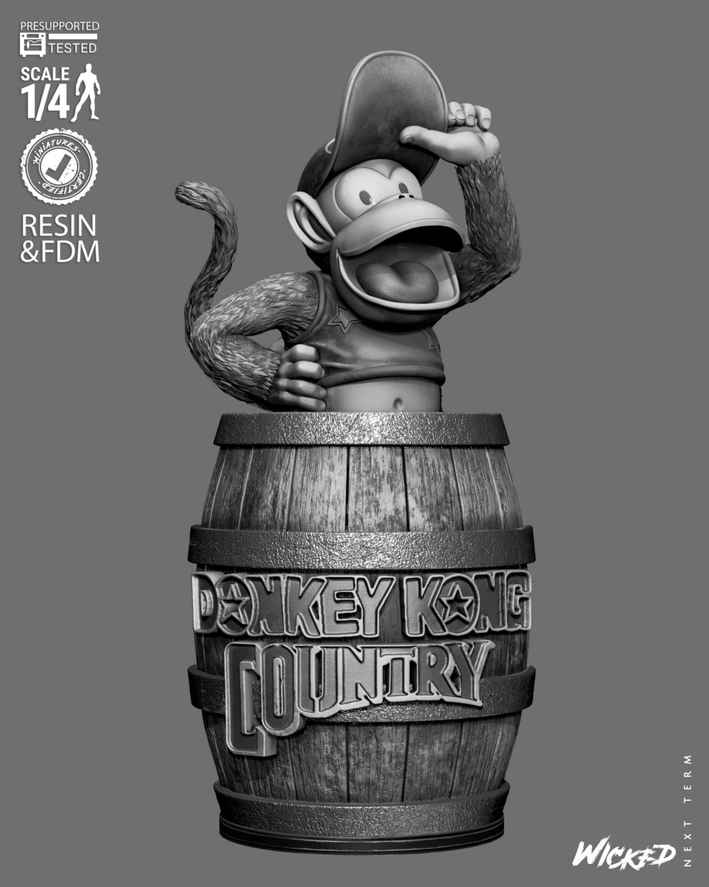 Diddy Kong Bust » Free High-Quality Models | AssetsFree.com