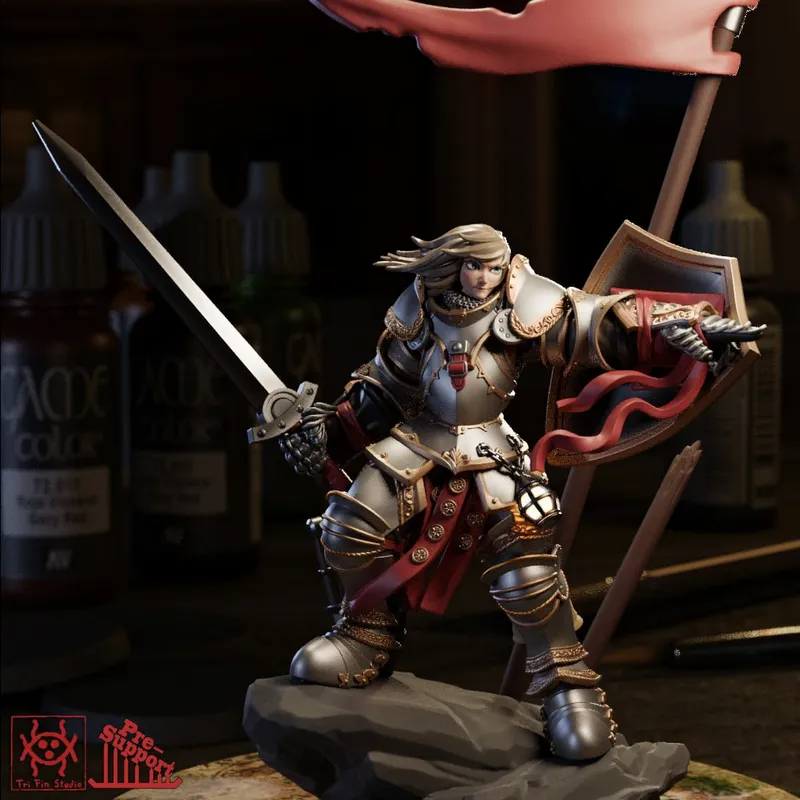 Female Knight Model » Free High-Quality Models | AssetsFree.com